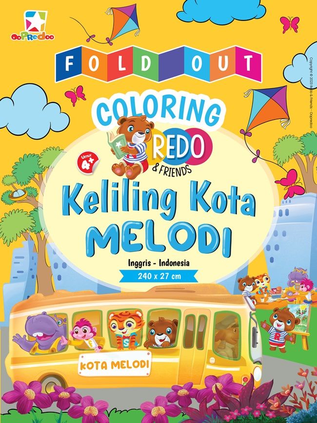 Jual Buku Opredo Fold Out Coloring Redo & Friends - Keliling Kota ...
