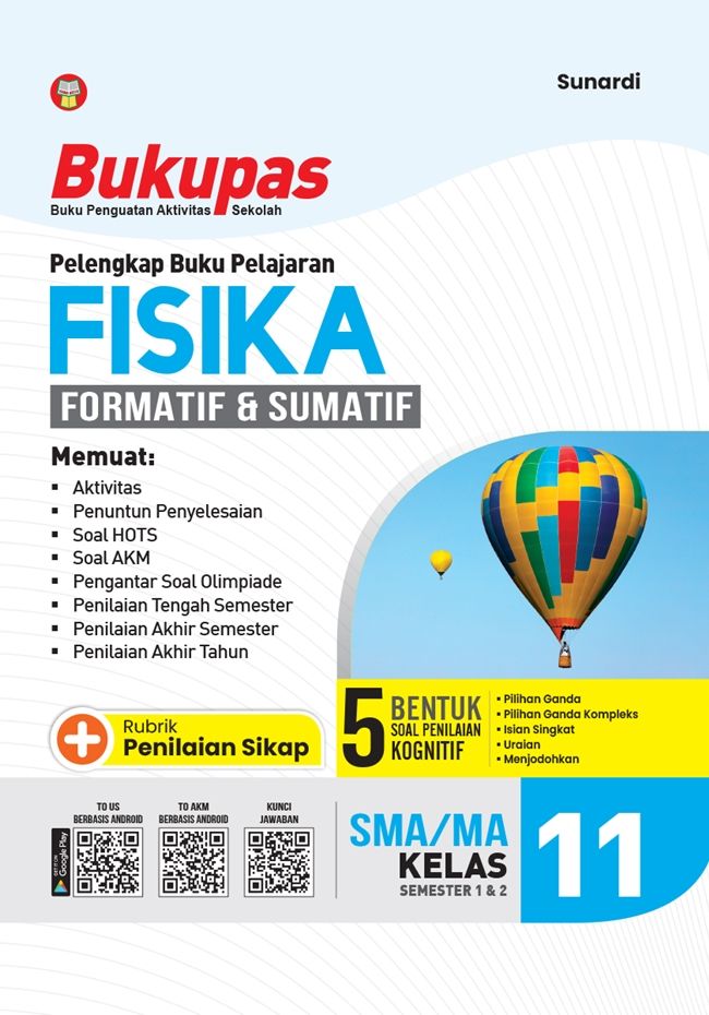 Jual Buku Bukupas Fisika SMA/MA Kelas 11 Karya Sunardi | Toko Buku Online Terbesar | Gramedia.com