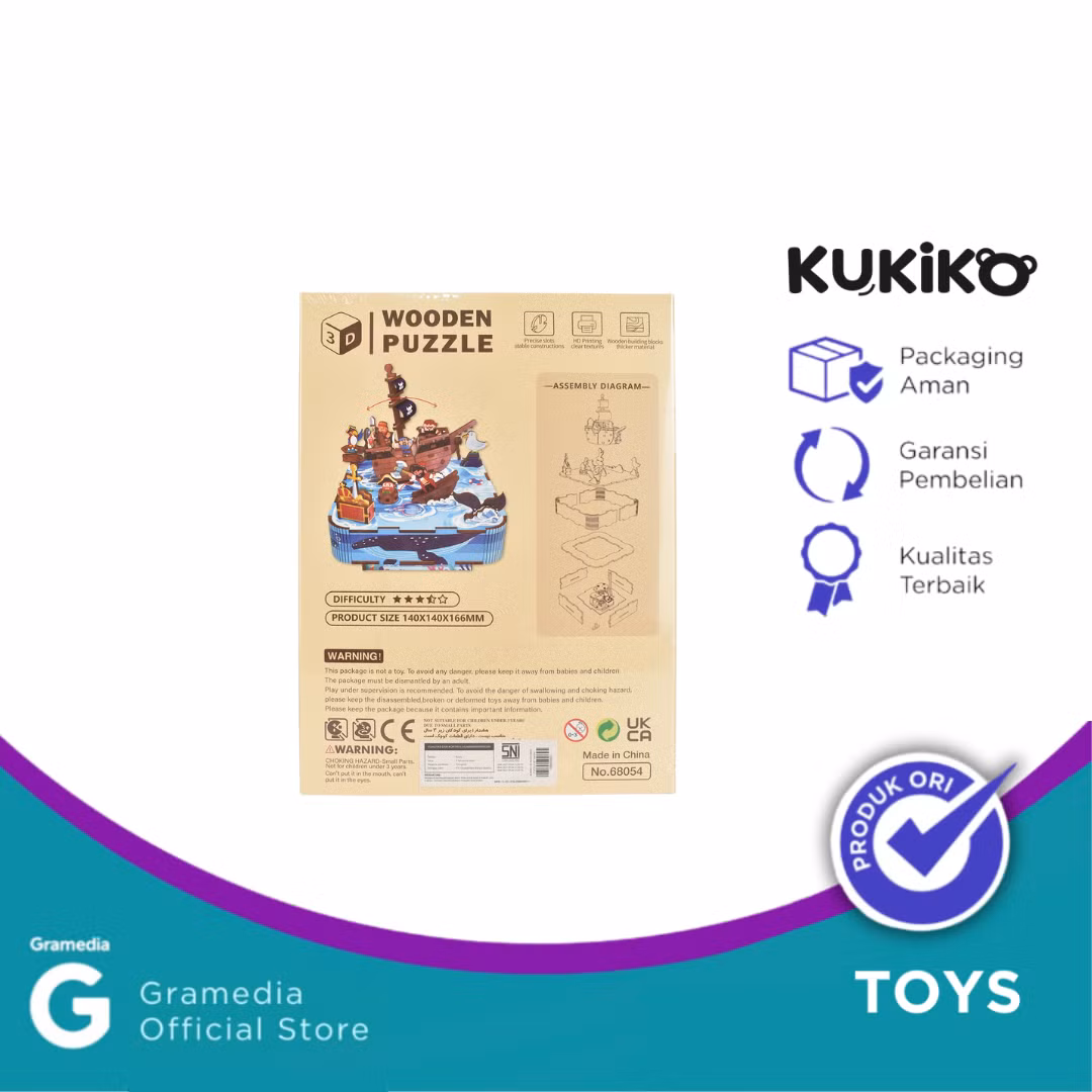 Jual Kukiko 3d Music Box Puzzle Set 68054 | Toko Buku Online Terbesar ...