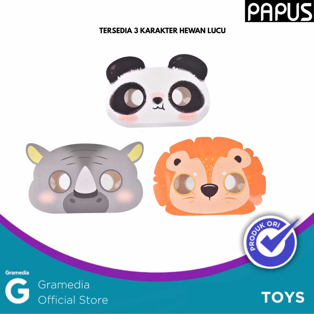 Jual Papus Binoculars Paper Kids - Lion | Toko Buku Online Terbesar ...