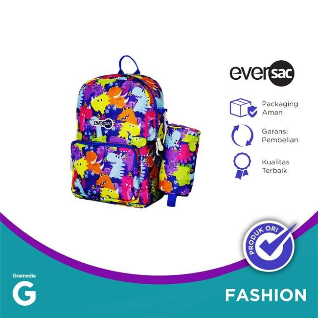 Jual Eversac Backpack Kinder B Big Saurus | Toko Buku Online Terbesar ...