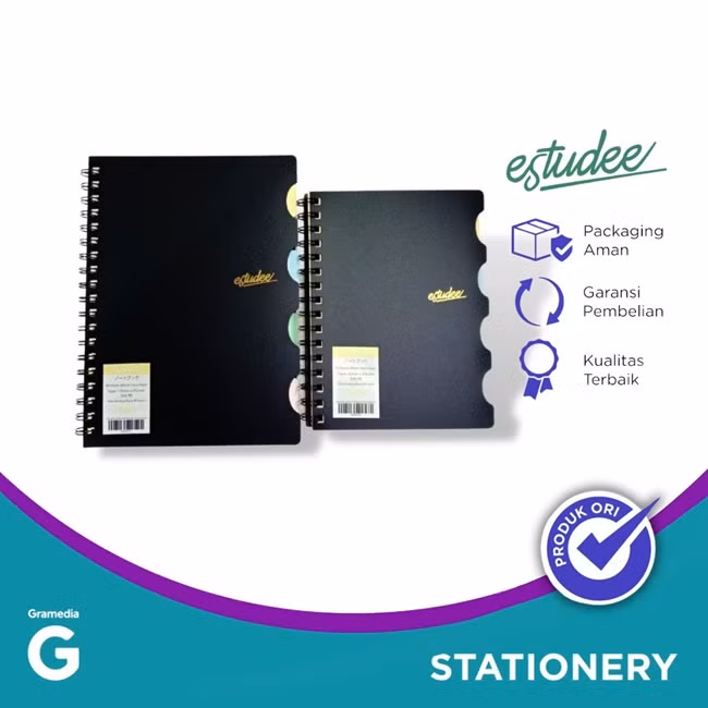 Jual Estudee Ring Notebook Pp B5 | Toko Buku Online Terbesar | Gramedia.com