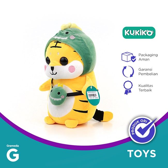 Jual Kukiko Plush Tiger Dino Hat 30Cm Kkkpl-22B | Toko Buku Online ...