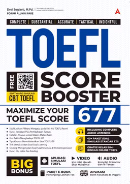 Jual Buku TOEFL Score Booster Maximize Your TOEFL Score 677 Karya Desi Sugiarti, M.P.d., Forum ...